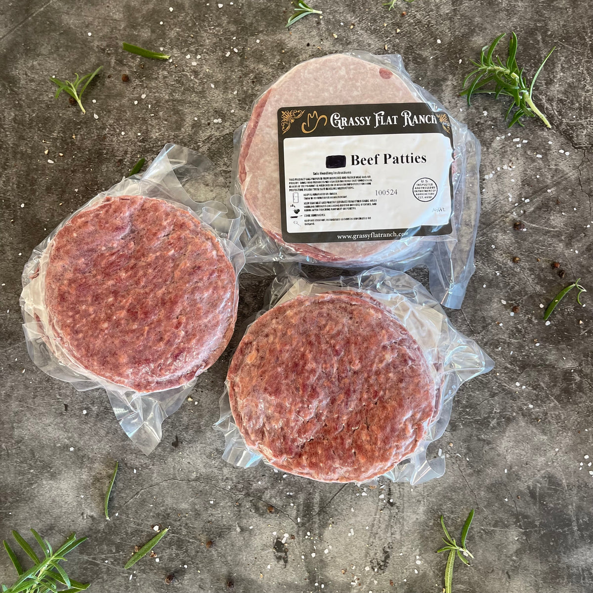 Ground Beef Patties – Grassy Flat Ranch