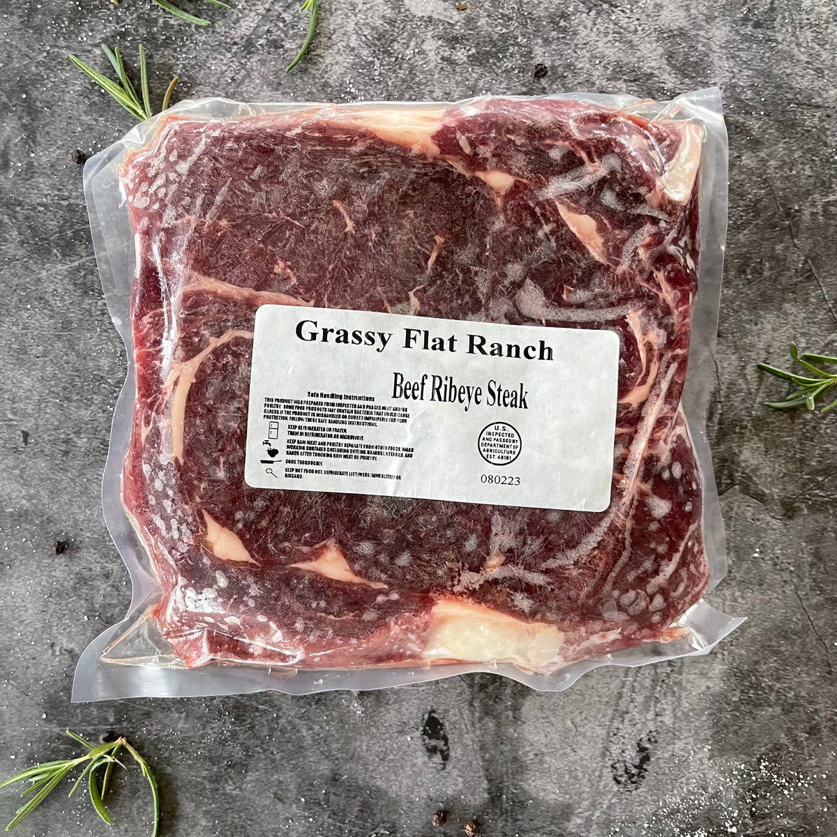 Boneless Ribeye Steak – Grassy Flat Ranch